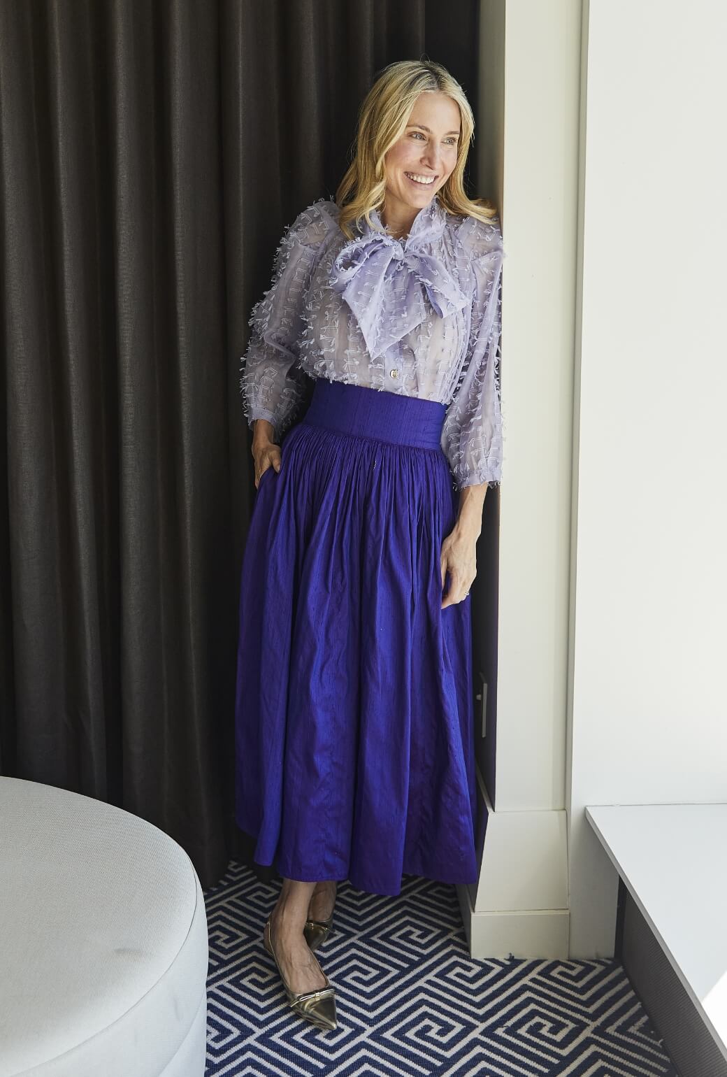 Big Bow Blouse - Lilac Bows – BURU