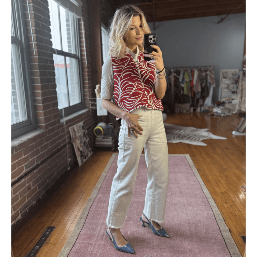 High Rise Sailor Jeans - Off White – BURU