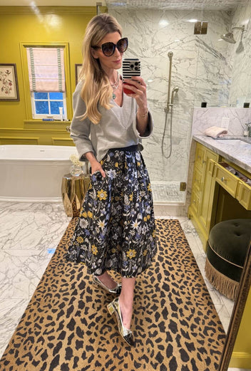 Deep V Long Sleeve Mod Top - Grey Ottoman Rib – BURU