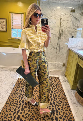 Le Culottes Full Length - Waldorf Floral Jacquard – BURU