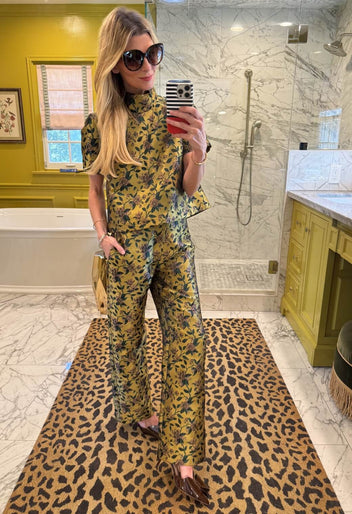 Le Culottes Full Length - Waldorf Floral Jacquard – BURU