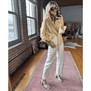 High Rise Sailor Jeans - Off White – BURU