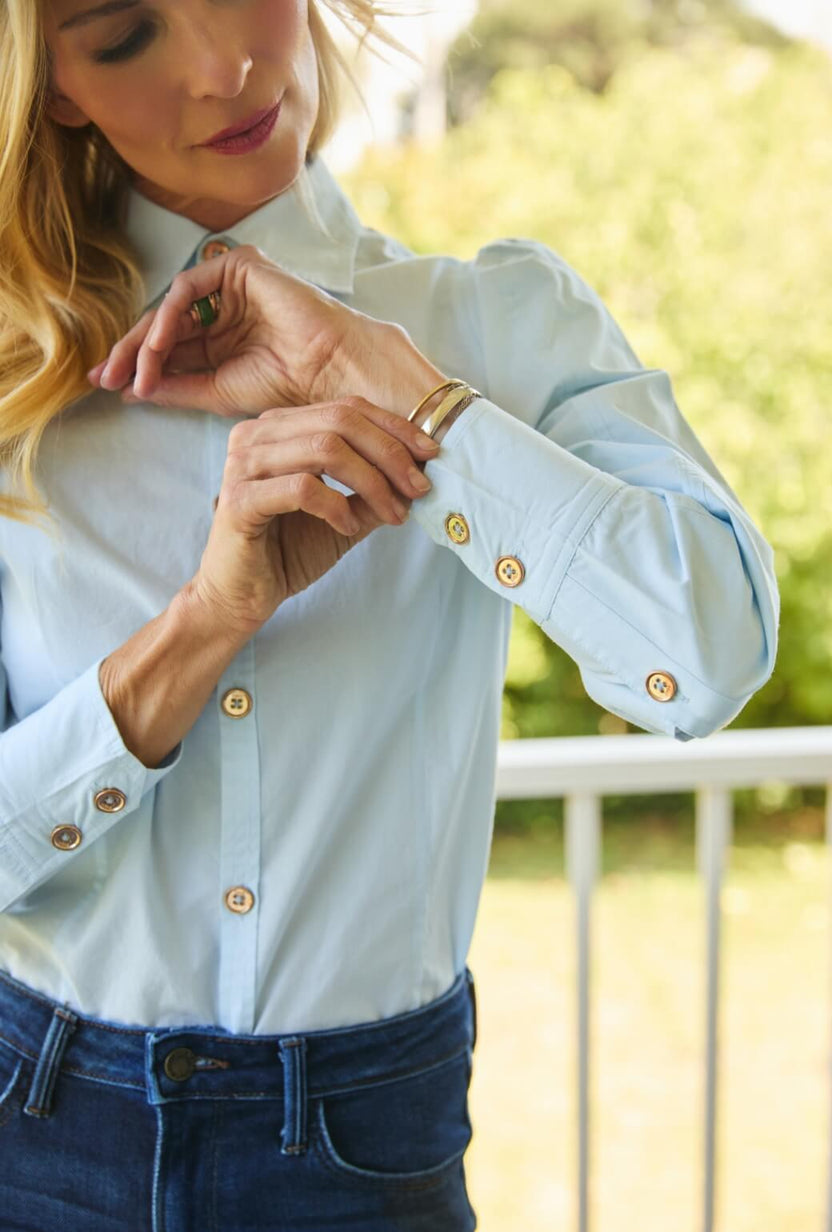 The Brett Button Down - Baby Blue – BURU